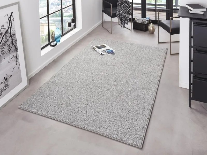 Hanse Home, Kusový koberec Pure 102615 Grey, 140x200, šedá, kancelář
