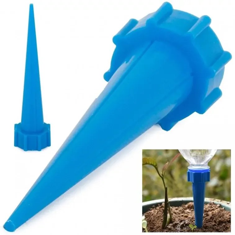 Zaparkorun Zavlažovací hroty Spike Drip - 10x zavlažovač s odkapávacím ventilem - modrá