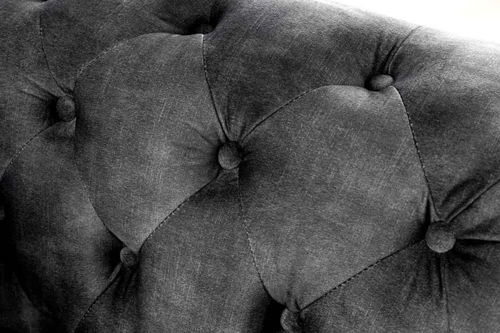 Designové křeslo Chesterfield antik šedé