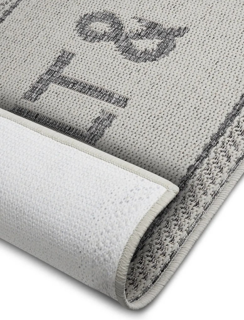 Hanse Home, Běhoun Cucina Salt & Pepper 105626 Cream Grey, 62x150, bílá, kuchyně