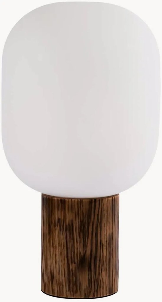 Stolní lampa z dubového dřeva Skene