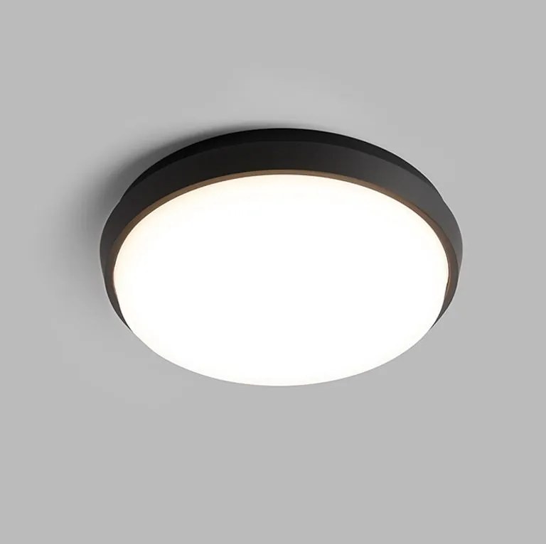 LED2 5130734 Luna L, antracitové venkovní kulaté svítidlo, 25W LED 3000K, prům. 24cm, IP54
