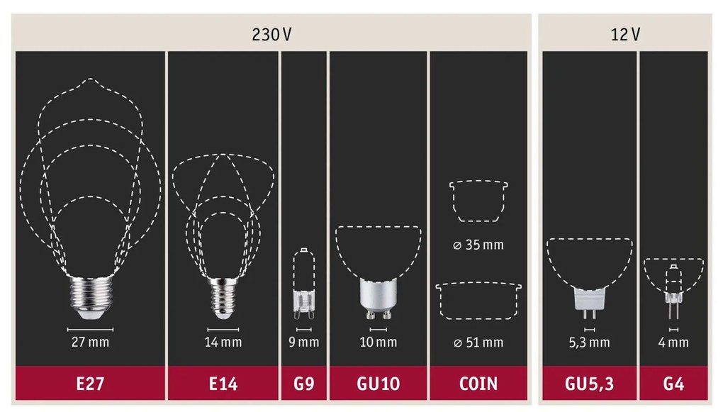 Paulmann GU5,3 4,9W reflektor 830 bílá/stříbrná