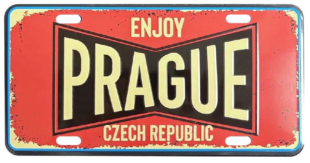 GiftyCity Plechová cedule Prague