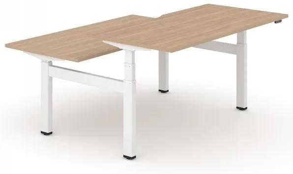 NARBUTAS - Elektricky stavitelný dvoumístný stůl MOTION 180x168 - 3 segmentová podnož