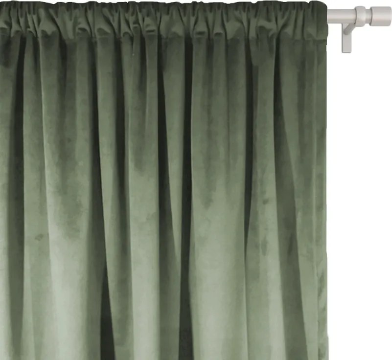 Závěs do dětského pokoje VELVET Zvolte barvu: Lahvově zelená, Zvolte rozměr: 140 x 280 cm (šířka x výška)