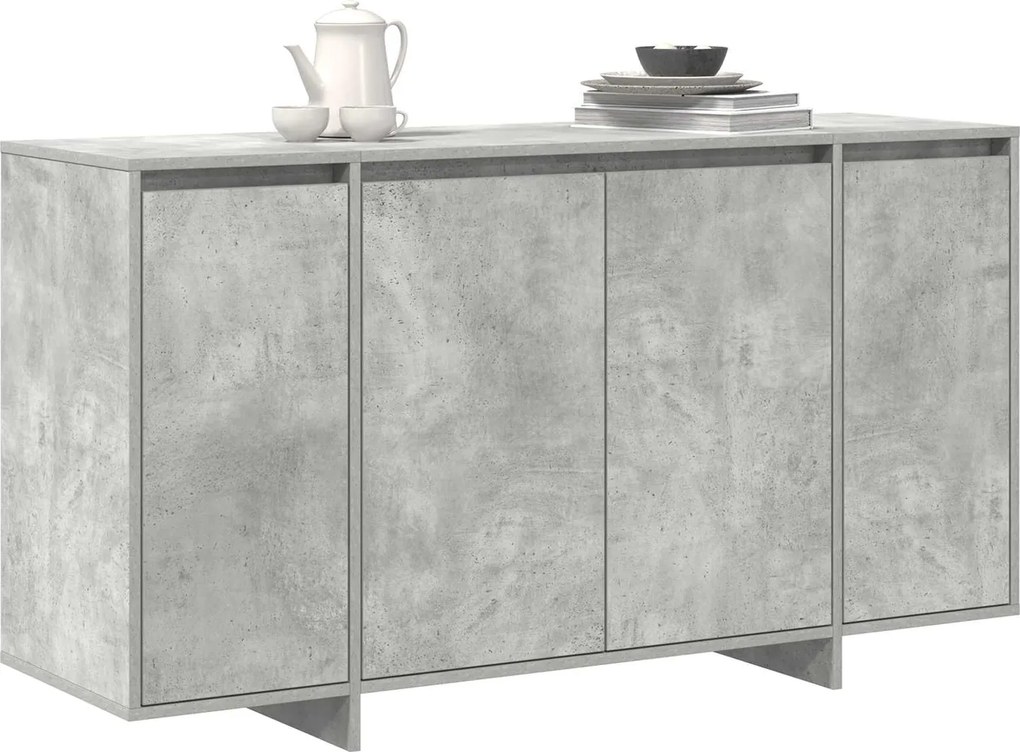 Servírovací skříň Betonově šedá 135 x 41 x 75 cm 3333889