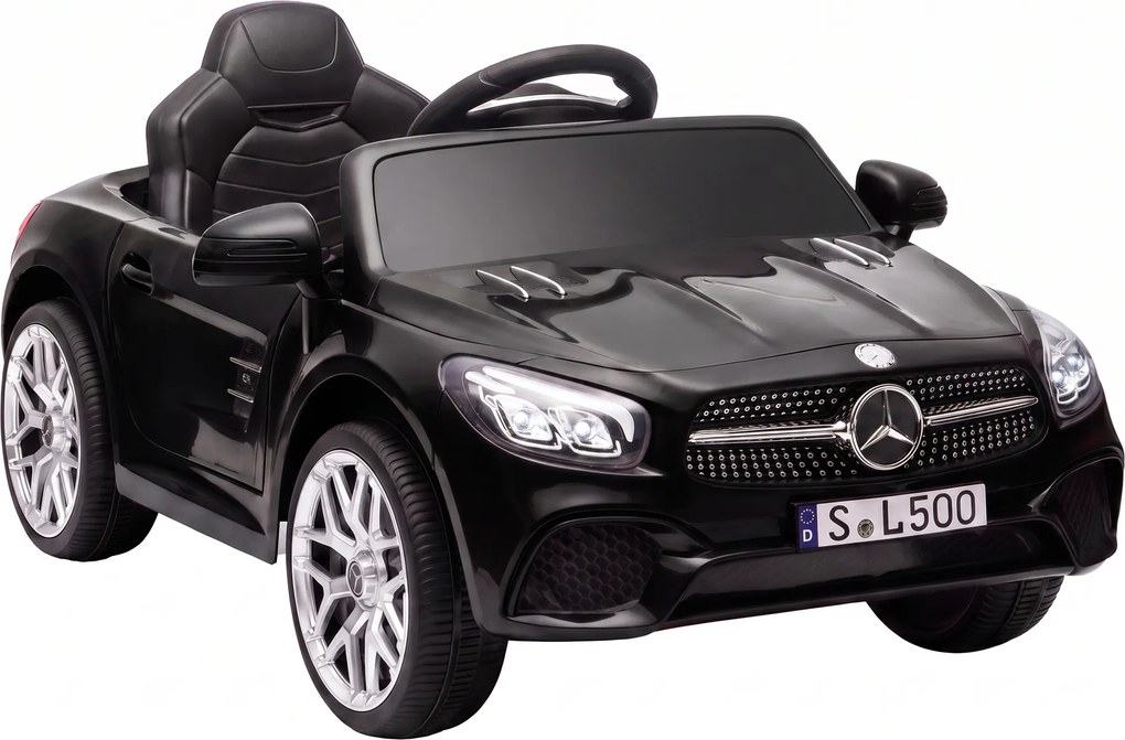 AIYAPLAY Mercedes-Benz elektrické auto pro děti s dálkovým ovládáním, černé