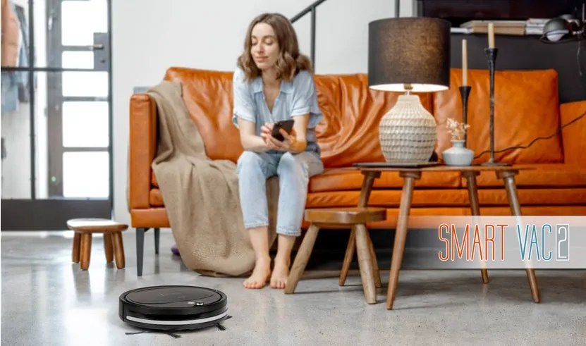 Robotický vysavač TEESA SMART VAC 2, černá