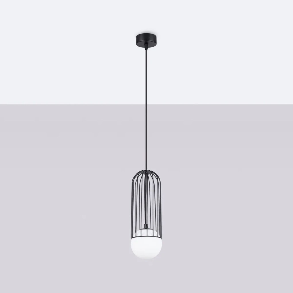 Sollux Lighting Závěsné svítidlo BRINA 1 Černá