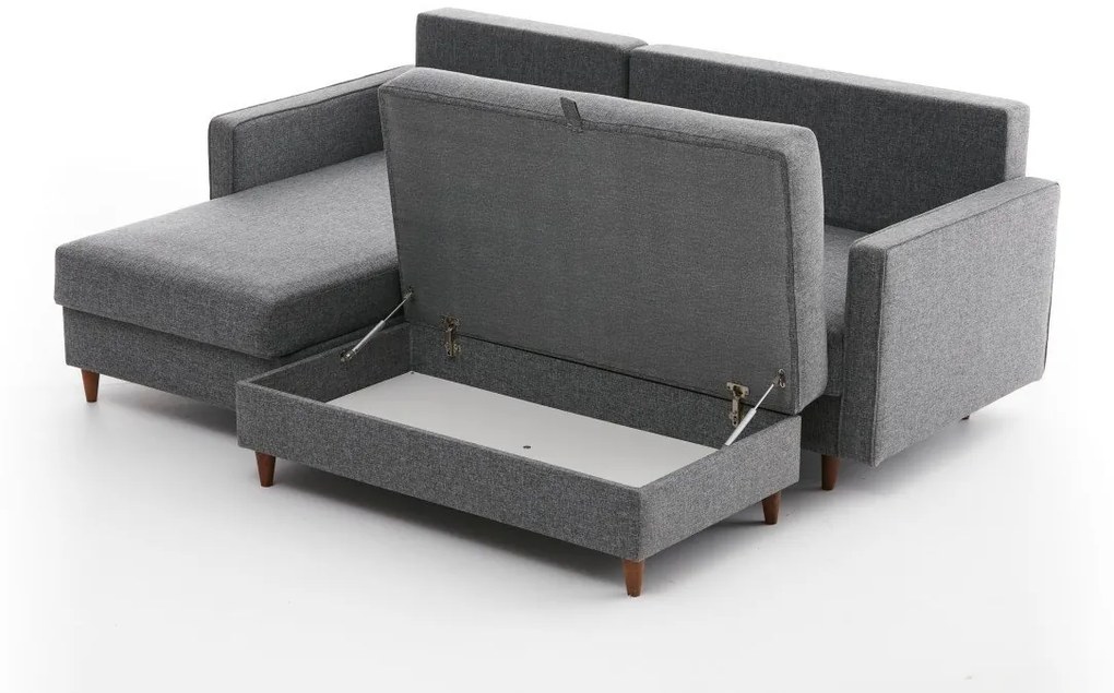 Atelier del Sofa Rohová sedací souprava Eva Left - Grey, Šedá