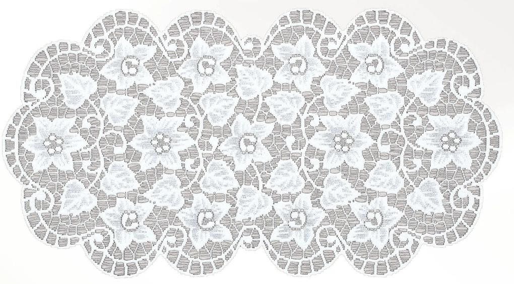 Žakárový ubrus - běhoun ALICE různé rozměry bílá MyBestHome Rozměr: 120x160 cm