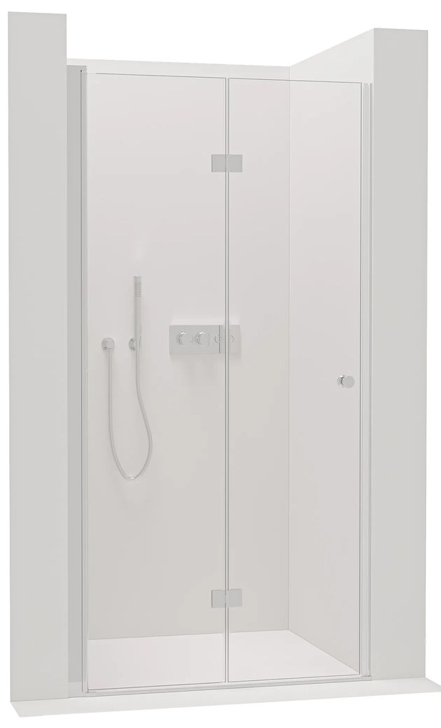 Cerano Volpe, skládací sprchové dveře 70x190 cm, 6mm čiré sklo, chromový profil, CER-CER-423294