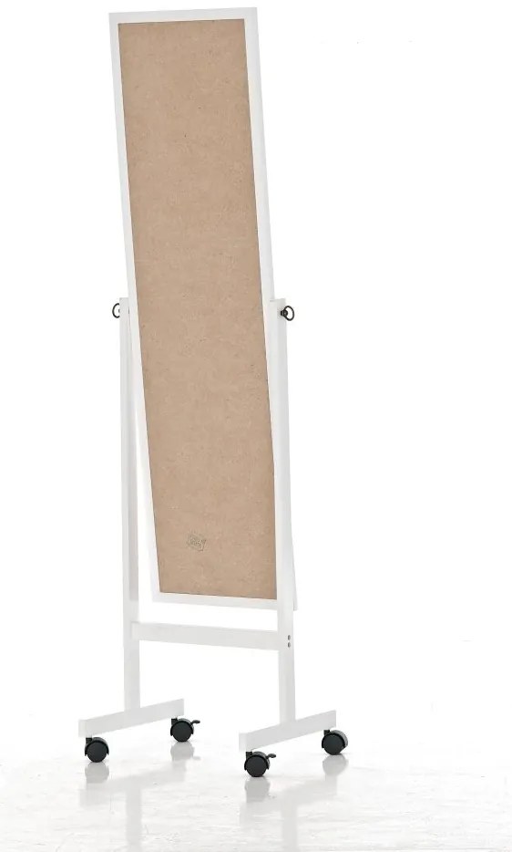 Stojící zrcadlo Yolanda - 150x45x30 - Bílá