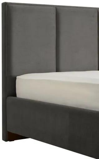 Čalouněná postel s matrací CESTO 160 - šedá