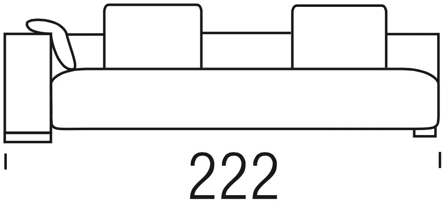 Beltá / Frajumar designové sedačky Suit 222cm open