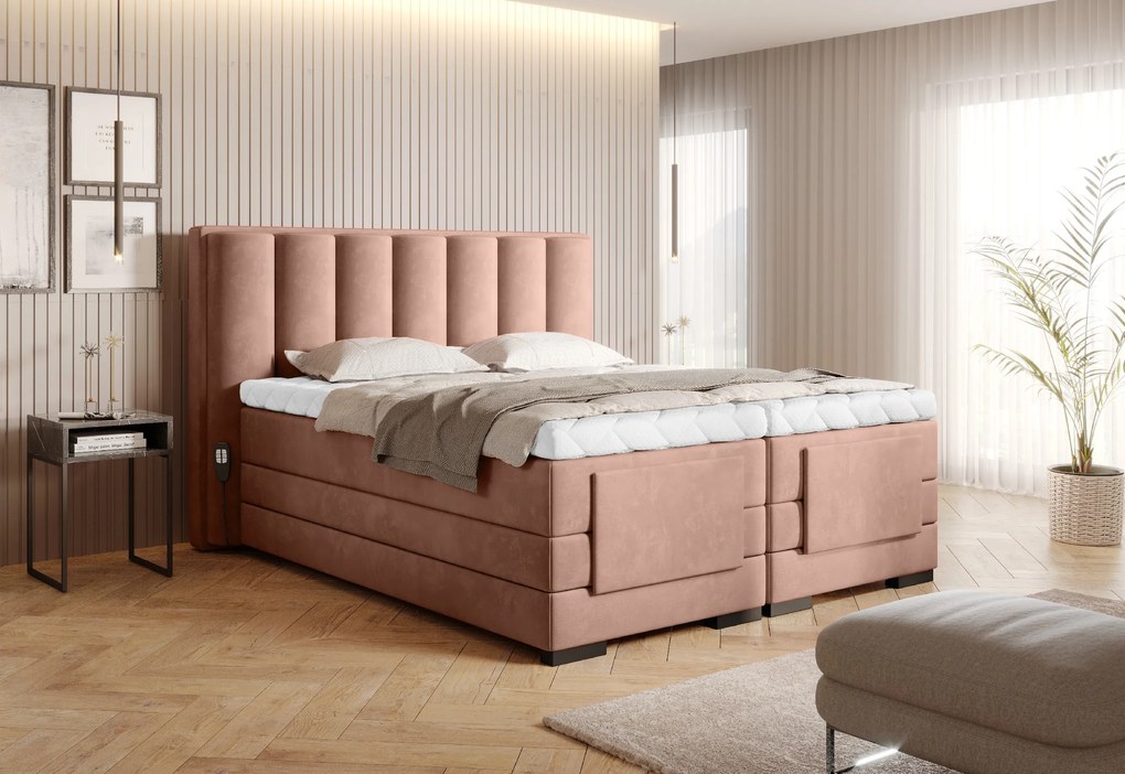 Veros boxspring postel 140x200 Materiál / Dekor: Lukso 24