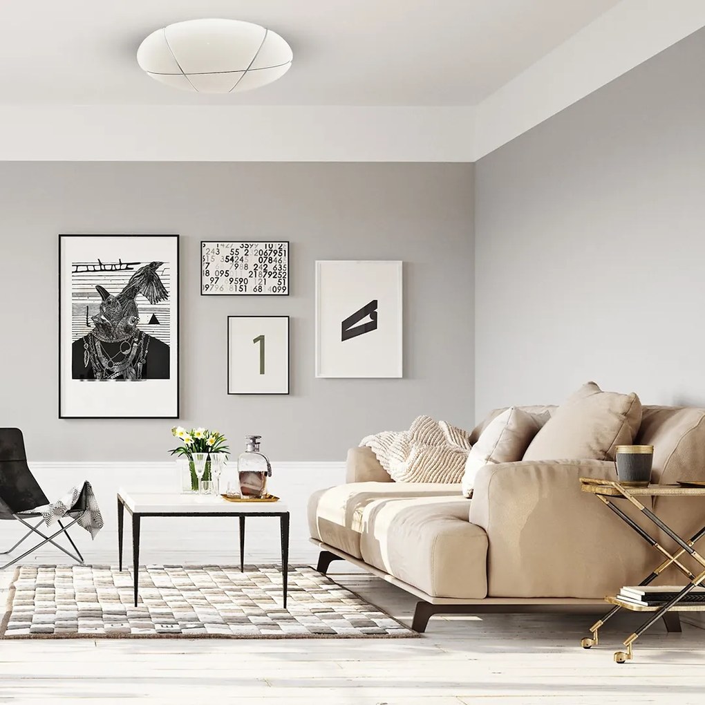 Stropní LED svítidlo Bob, 1x LED 40w, 3000-6000k, w, s ovladačem