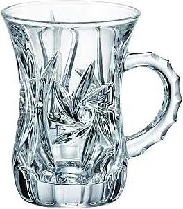 Crystal Bohemia hrnky Větrník 120 ml 6 ks