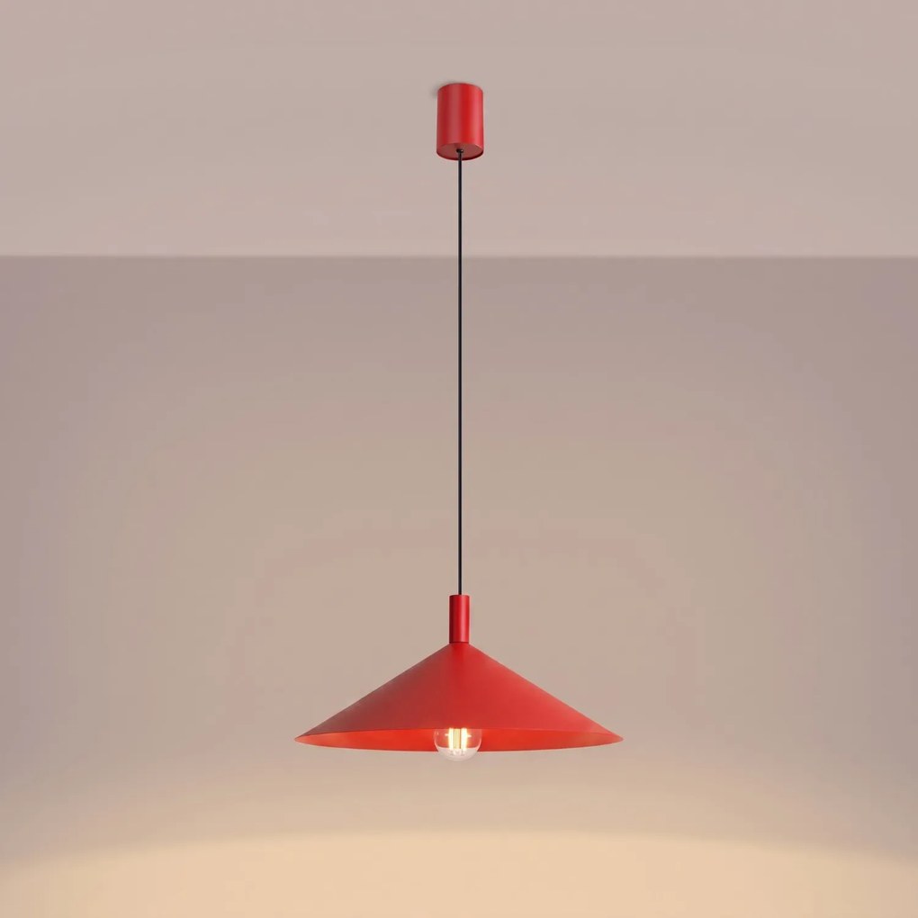 Sollux Lighting Závěsné svítidlo NOX 40 červené