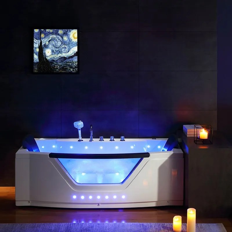 Terra Hydromasážní vířivá vana Uran 931 170x76 s ohřevem vody