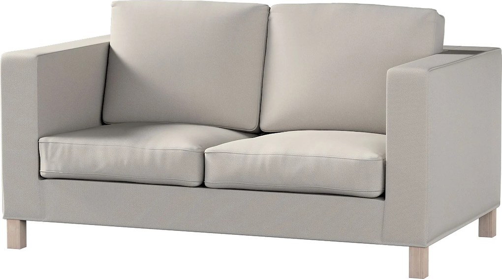 Potah na pohovku IKEA  Karlanda 2-místná, krátký barva šedá látka pletený vzor