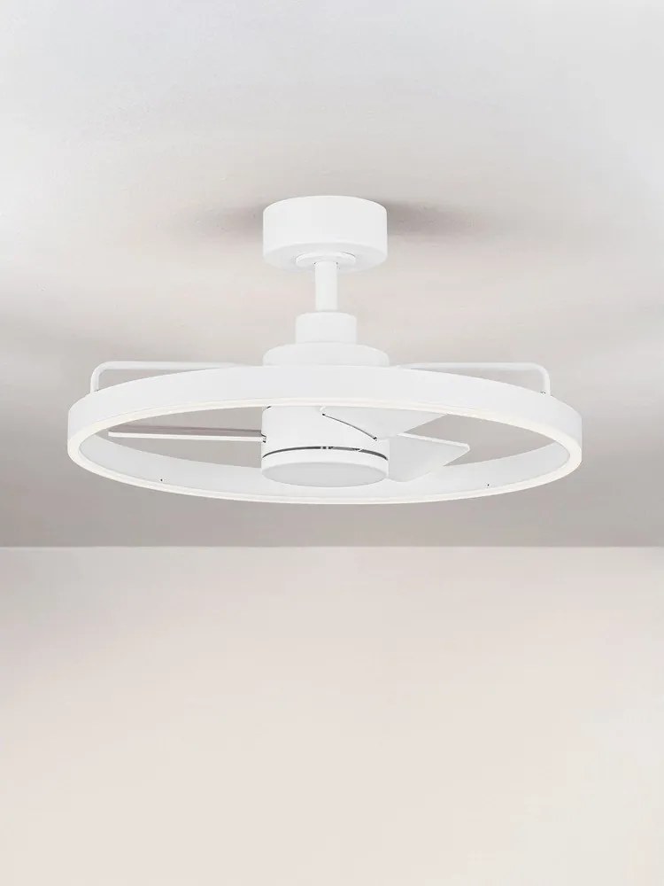 Bílé kovové LED stmívatelné stropní svítidlo Lunair – Nova Luce