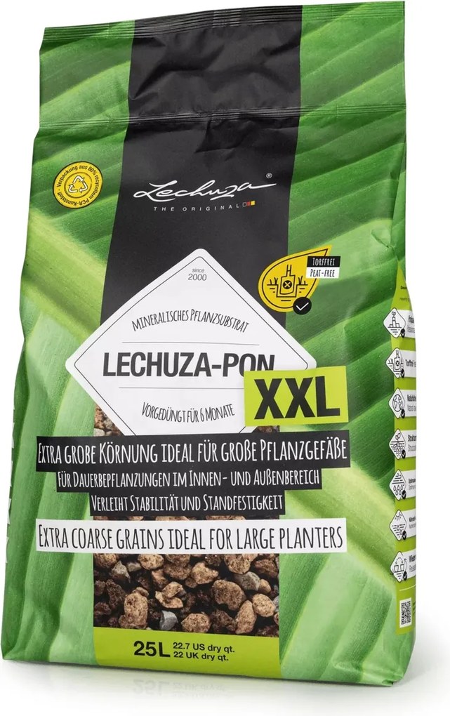 Substrát Lechuza-pon XXL 25 l Substrát s hnojivem pro velké rostliny pH 7,1