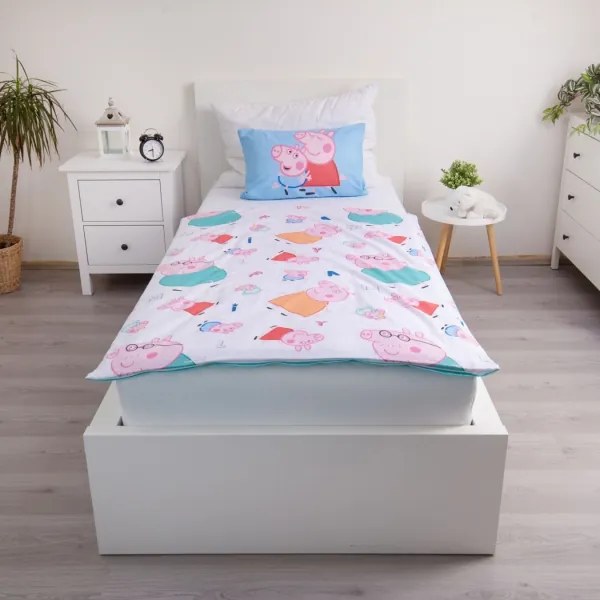 Jerry Fabrics Povlečení do postýlky Peppa Pig 215 baby 100x135, 40x60 cm