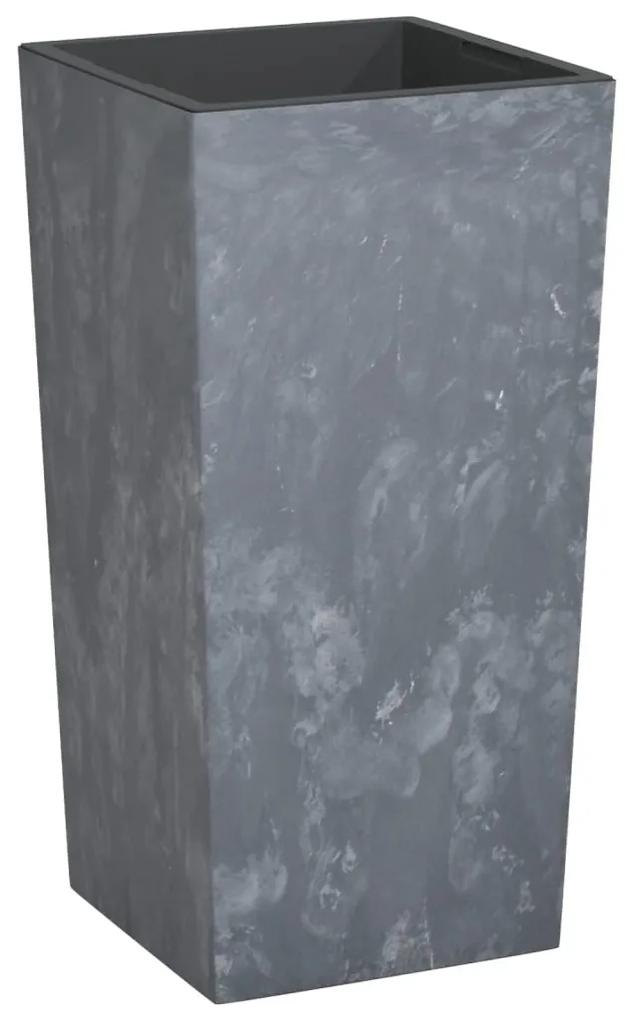 vidaXL Truhlík s odnímatelnou vložkou šedý 21 / 49 l PP beton