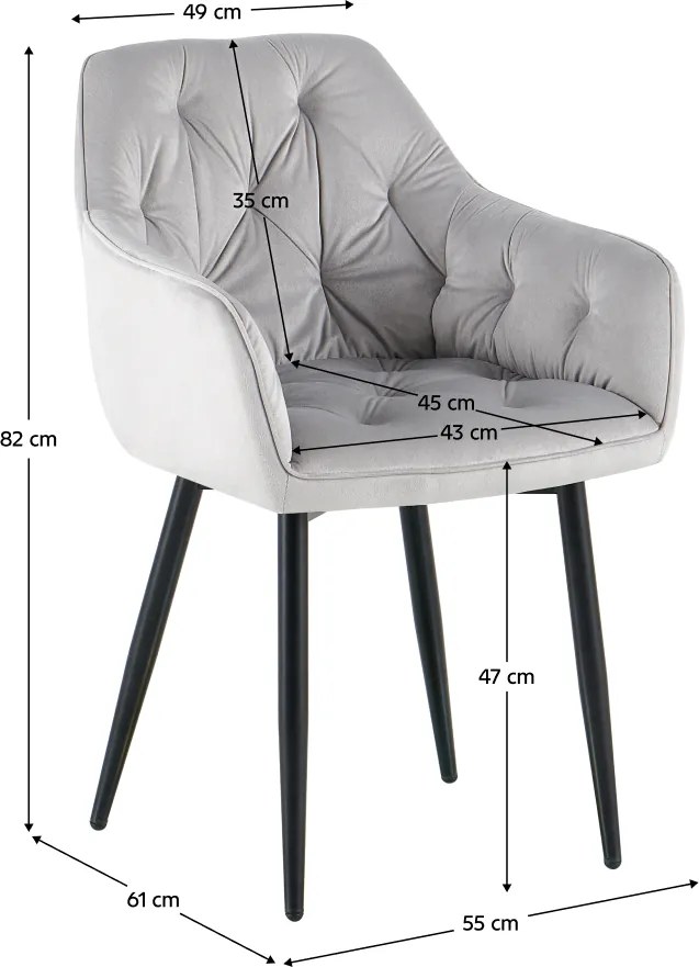 Designové křeslo, světlešedá Velvet látka, FEDRIS 2 NEW