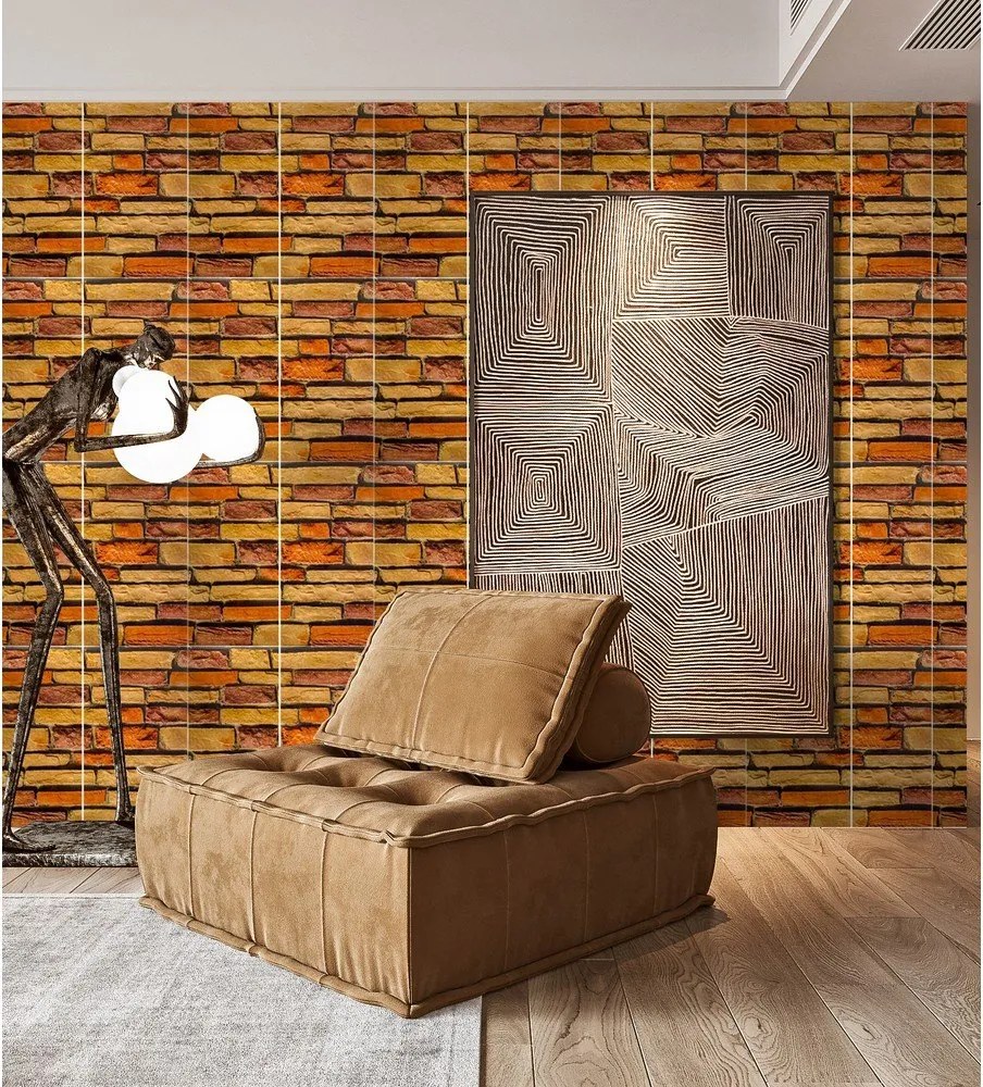 Samolepicí panely v sadě na zeď 6 ks 30x60 cm Brick Wall – SP TREND
