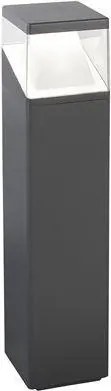 NV 813104 Venkovní sloupkové svítidlo LOCK hliník tmavě šedá bílý a čirý akrylový difuzor LED 12W 220-240V 45st. IP54 3000K nebo 4000K - NOVA LUCE