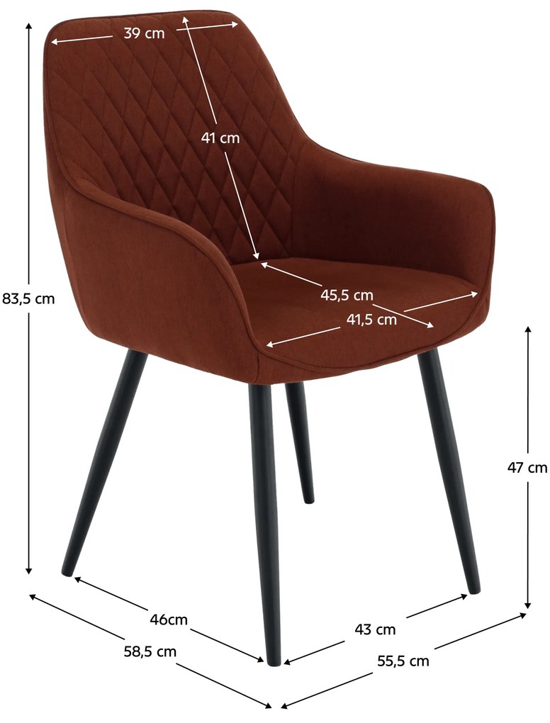 Kondela Designové křeslo, hnědá/černá, OSKOR