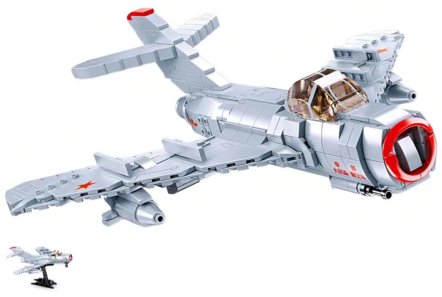 Sluban Model Bricks M38-B0983 Proudový stíhací letoun MiG-15