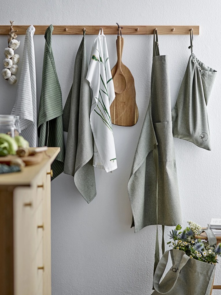 Kuchyňská utěrka Chambray Organic růžová