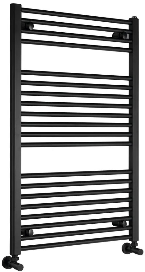 Aqualine Aqualine, DIRECT topné těleso s bočním připojením 600x960 mm, černá matná, ILR96B