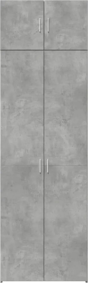 Úložná skříňka betonově šedá 70x42,5x225 cm kompozitní dřevo 3281332