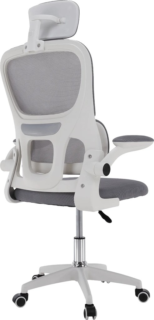 Ergonomická kancelářská židle IMPERIAL - šedá síťovina