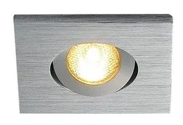 LA 114406 NEW TRIA MINI DL čtvercová sada česaný hliník 230V/700mA LED 2.2W 30° 3000K - BIG WHITE (SLV)