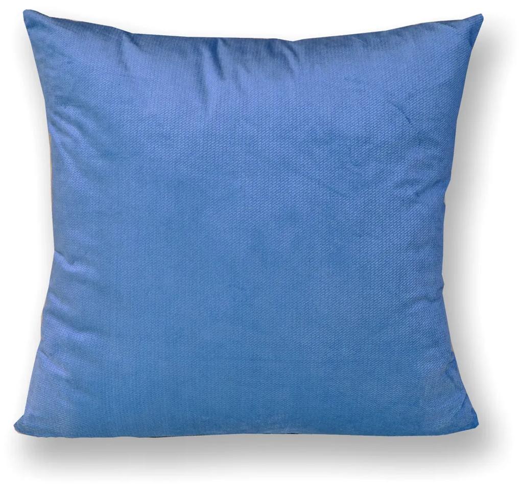 GADEO dekorační povlak na polštář VELVET modrá Rozměr: 30x30 cm