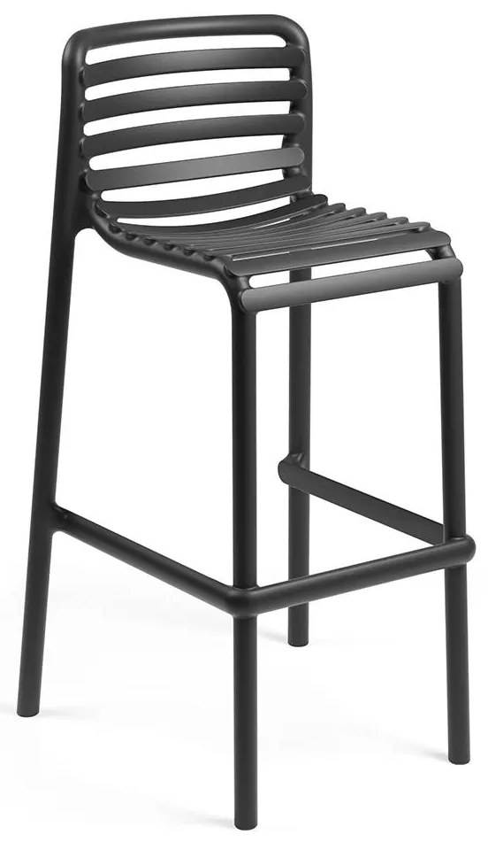 Nardi Plastová barová židle DOGA Odstín: Pera - Žlutá / Hnědá