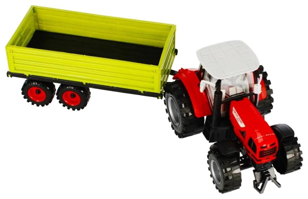 CreativeToys Traktor se zemědělským strojem - pull&amp;back