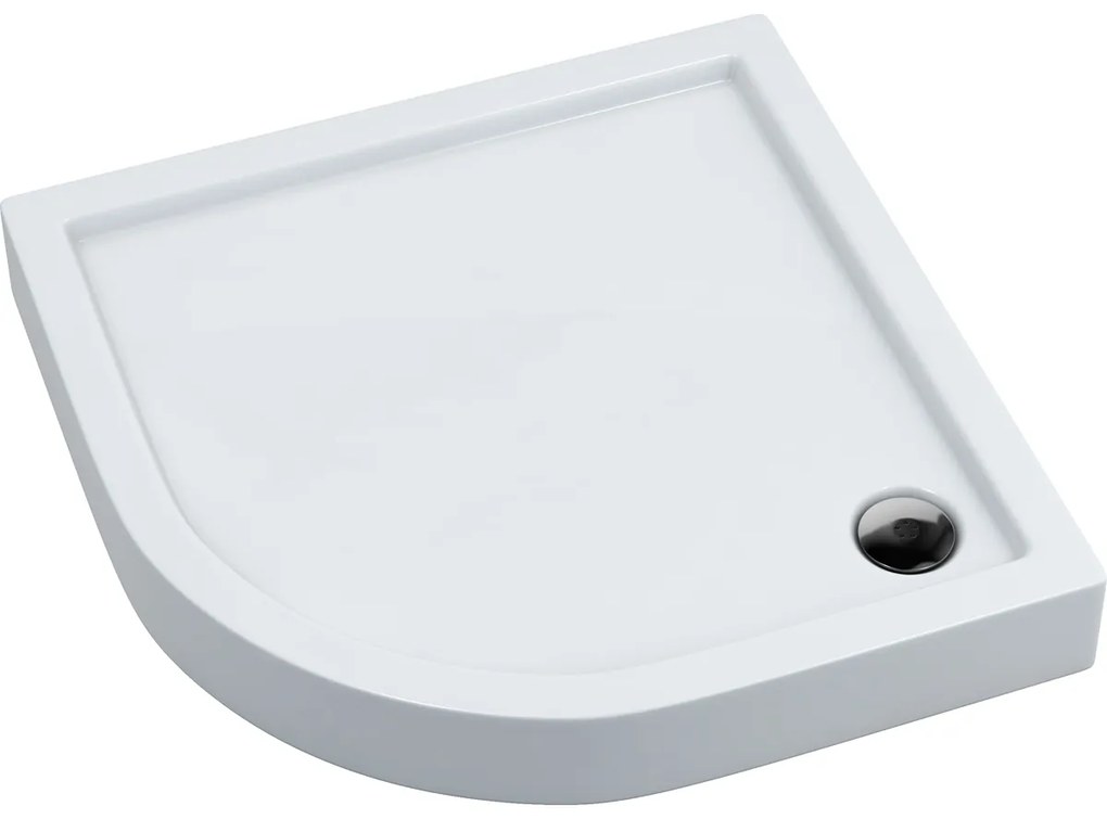 Oltens Vindel půlkruhová sprchová vanička 80x80 cm bílá 16003000