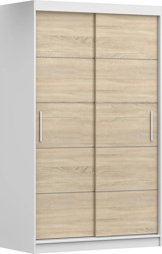 IDZ Šatní skříň NEOMI 06, 120 cm Barva dřeva: Sonoma + Bílá