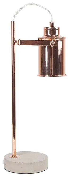Stolní lampa 37 cm měděná MUNDAKA Beliani