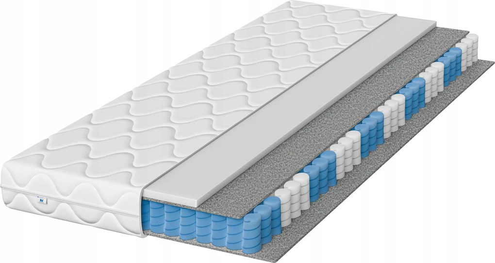Matrace 80x200 taštičková pružinová do postele pohodlná s potahem Golf