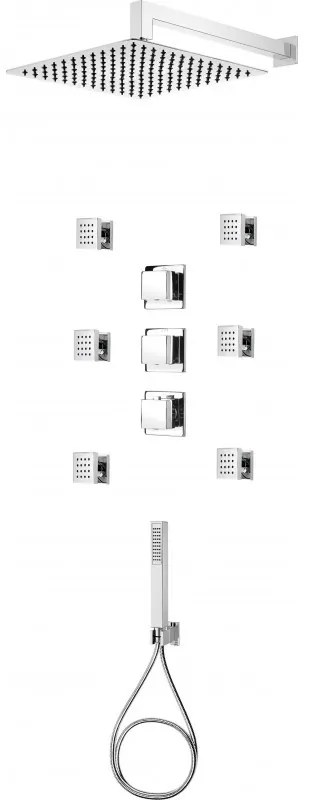 Sprchový set podomítkový DEANTE MULTI SYSTEM  chromovaný NAC 090T