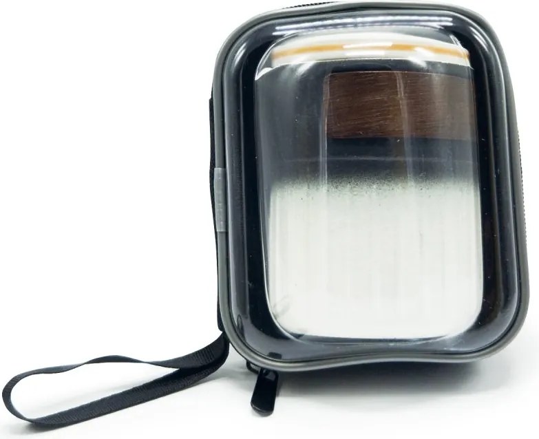 Cestovní čajová souprava Nomad, 0,3 l – keramická, 3 kalíšky, dřevěný prstenec a pevné pouzdro s poutkem