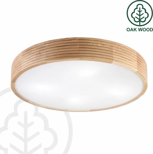 Brilagi - LED Stropní svítidlo CARVALHO MODERN 4xE27/60W/230V dub pr. 57,5 cm